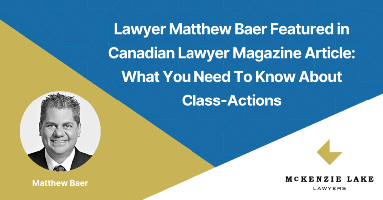 Lawyer Matthew Baer Featured in Canadian Lawyer Magazine Article ...